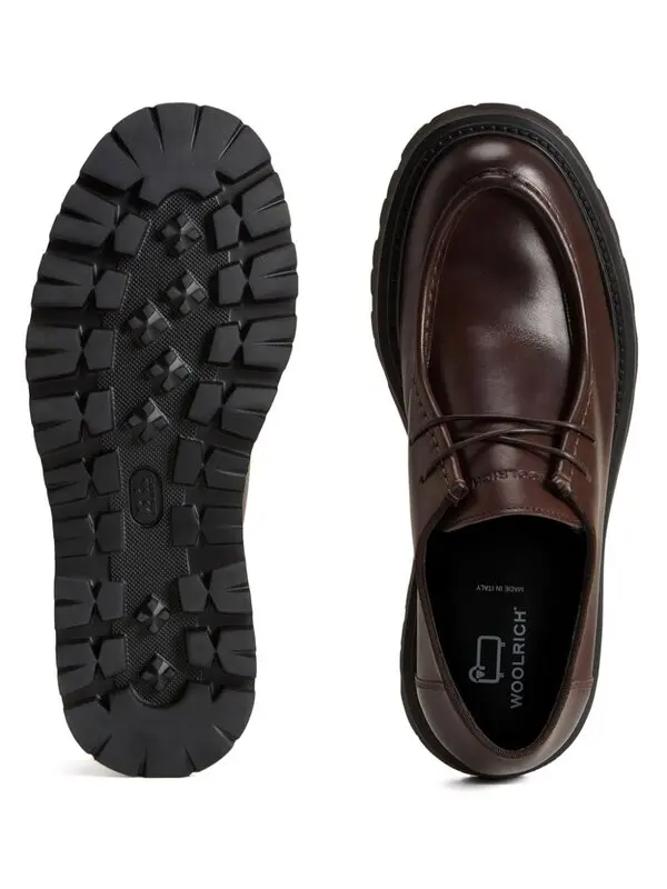 Woolrich Leather Derby Shoes - Brown