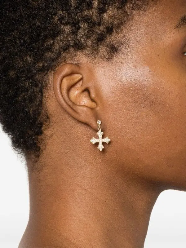 Jacquie Aiche 14kt Yellow Sophia Diamond Earring