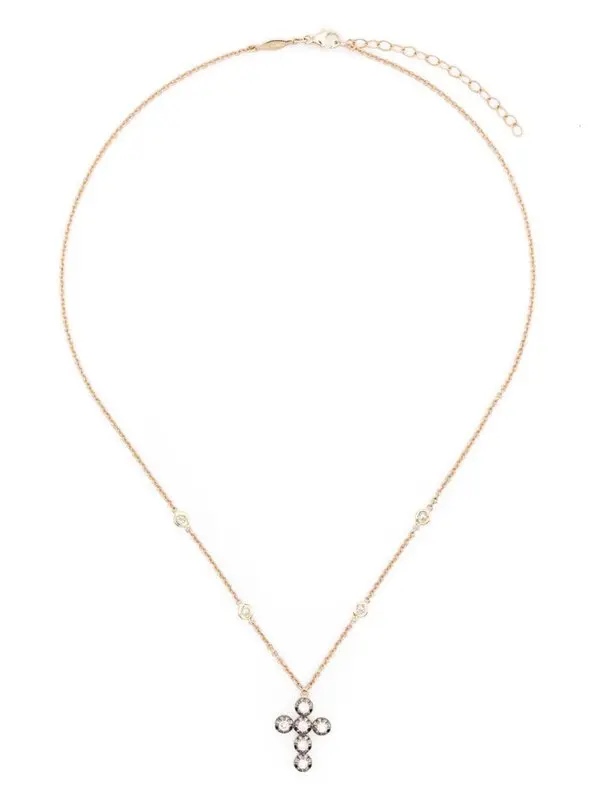Jacquie Aiche 14kt Yellow Sophia Diamond Pendant Necklace - Gold