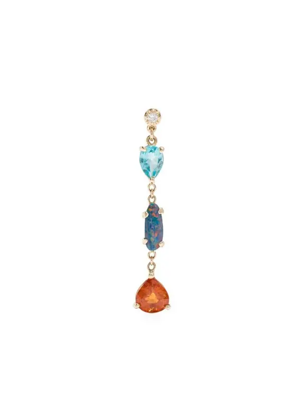 Jacquie Aiche 14kt Yellow Sophia Multi-stone Earring - Gold