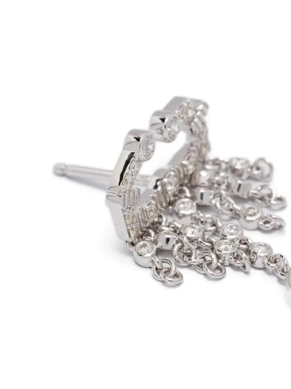 Yvonne Léon 18kt White Gold Diamond Earrings