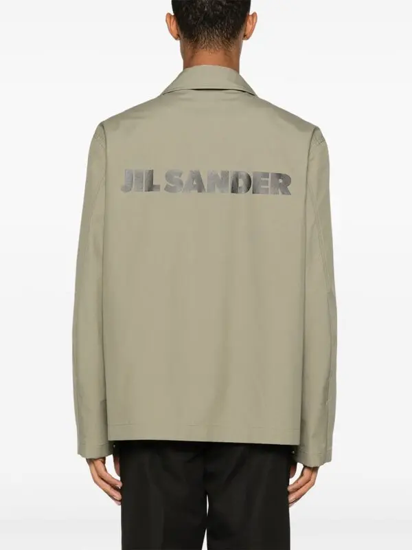 JIL SANDER Logo-print Jacket - Green