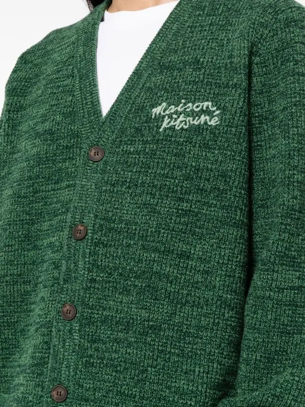 Maison Kitsuné Handwriting Comfort Cardigan - Green