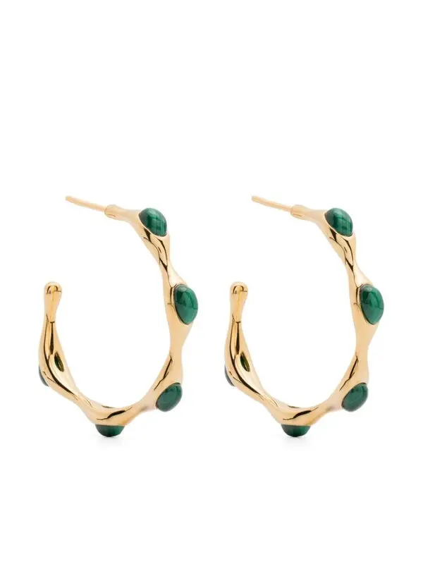 MISSOMA Organic Shape Hoop Earrings - Gold