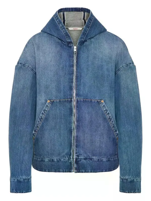 Valentino Garavani Hooded Denim Jacket