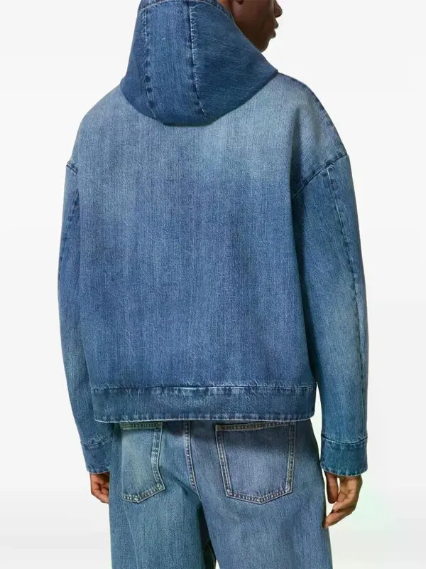 Valentino Garavani Hooded Denim Jacket