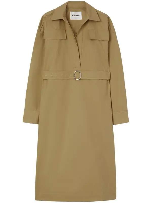 JIL SANDER Classic-collar Cotton Dress