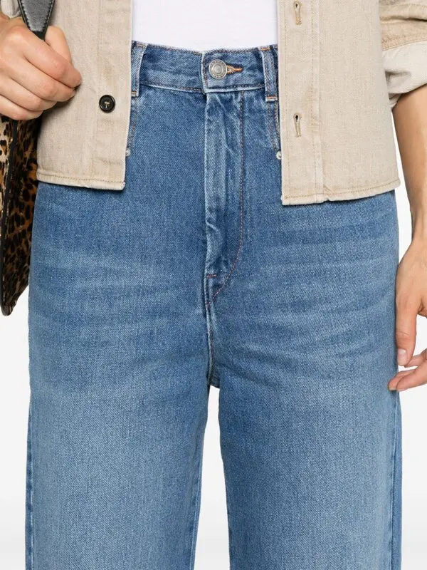 Isabel Marant Dilali Cropped Straight Leg Jeans
