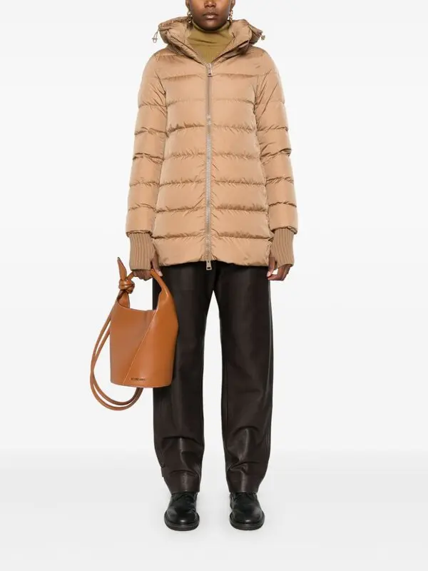 Herno Hooded Padded Coat - Brown