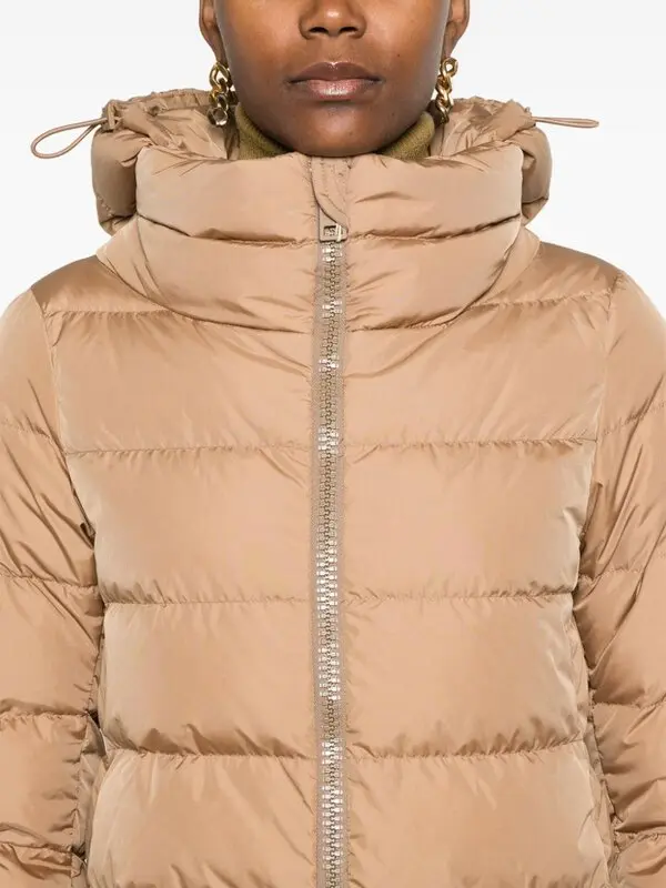 Herno Hooded Padded Coat - Brown