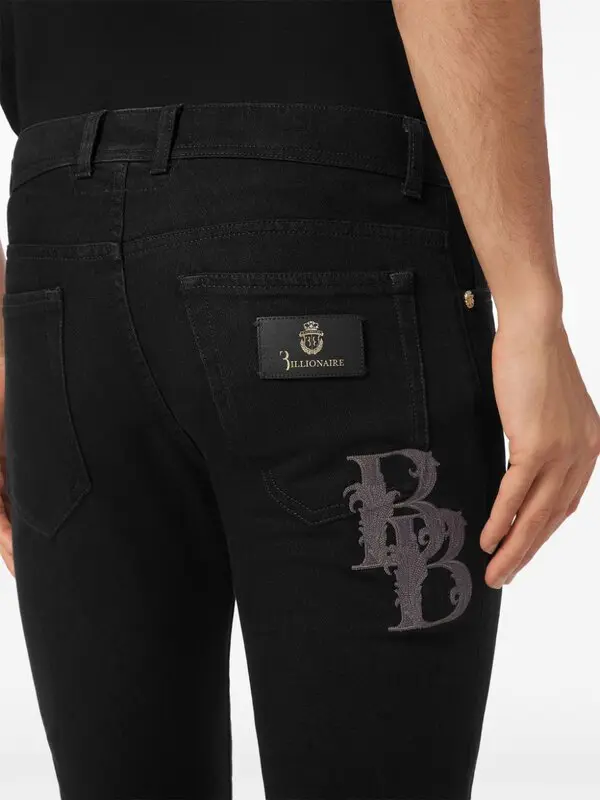 BILLIONAIRE Super Straight Cut Jeans - Black