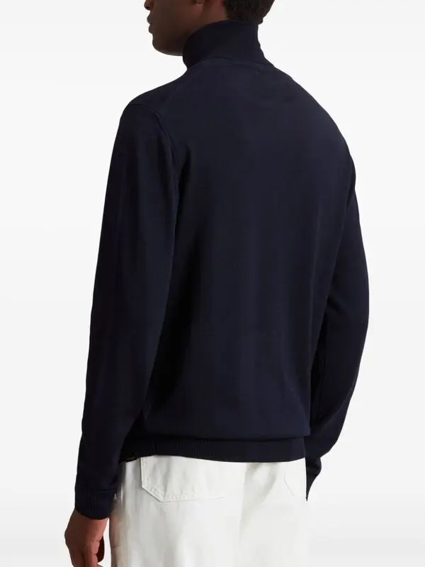 Woolrich Roll-neck Knitted Jumper - Blue