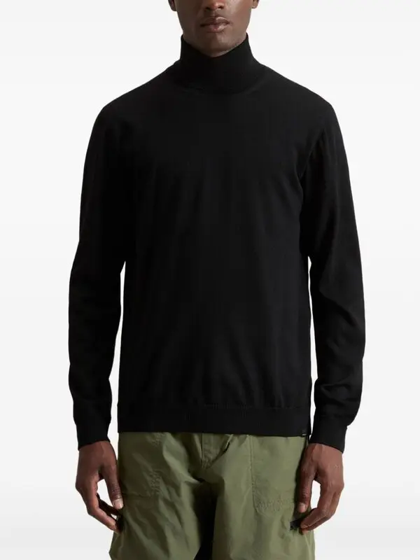 Woolrich Roll-neck Knitted Jumper - Black