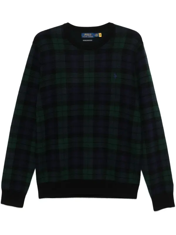 Polo Ralph Lauren Check-pattern Sweater - Blue