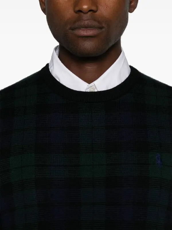 Polo Ralph Lauren Check-pattern Sweater - Blue