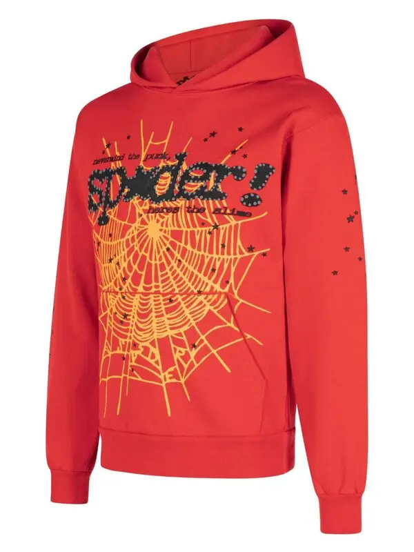 SP5DER Graphic Hoodie - Red