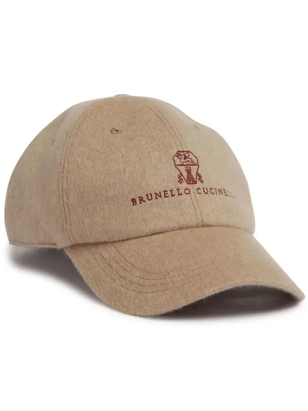 Brunello Cucinelli Logo Cap - Neutrals