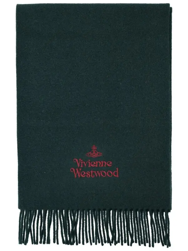 VIVIENNE WESTWOOD Logo Scarf - Green
