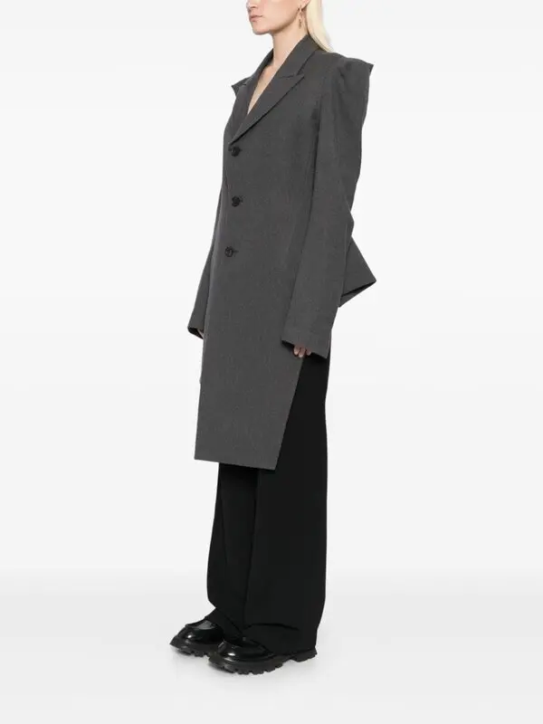 Yohji Yamamoto Asymmetric Single-breasted Blazer