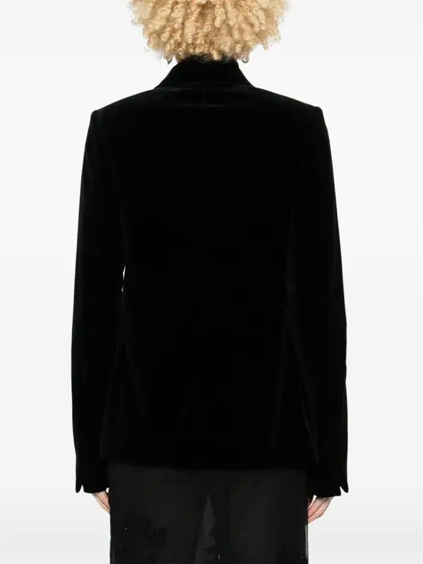 Fabiana Filippi Velvet Double-breasted Blazer