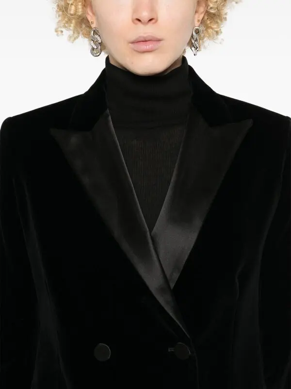 Fabiana Filippi Velvet Double-breasted Blazer