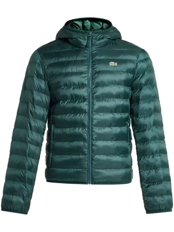 Lacoste Quilted Hoodie Puffer Jacket