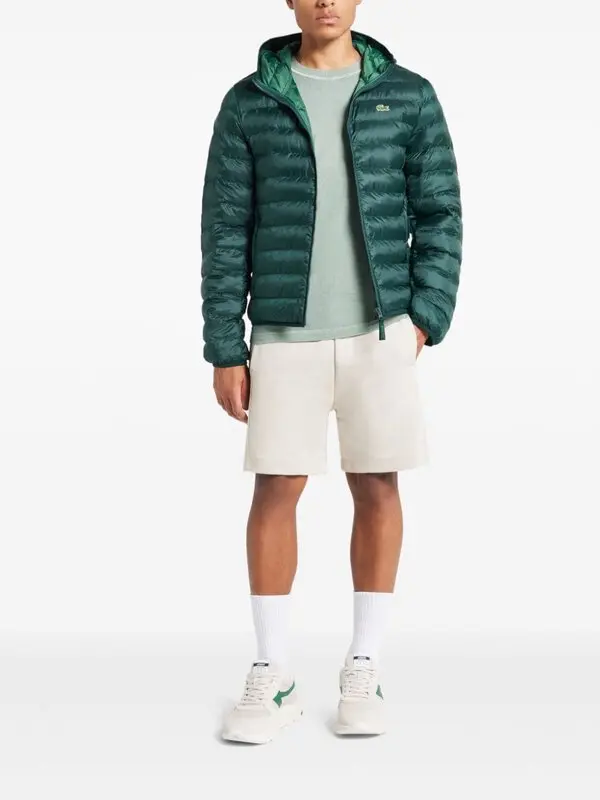 Lacoste Quilted Hoodie Puffer Jacket