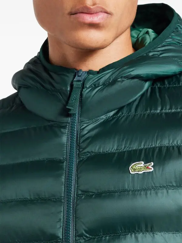 Lacoste Quilted Hoodie Puffer Jacket