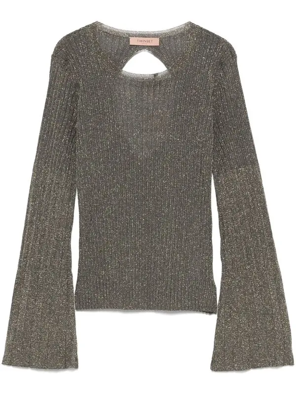 TWINSET Lurex-detail Sweater - Black