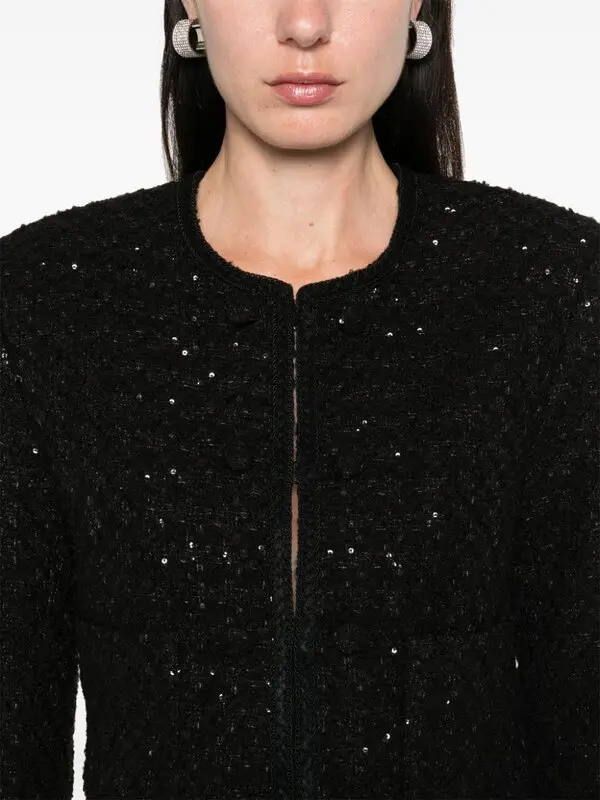 ROTATE BY BIRGER CHRISTENSEN Bouclé Cropped Jacket
