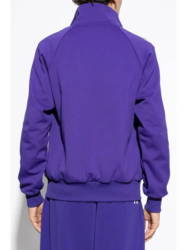 Y3 3-stripes Logo Zipped Jacket - Purple