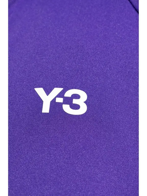 Y3 3-stripes Logo Zipped Jacket - Purple