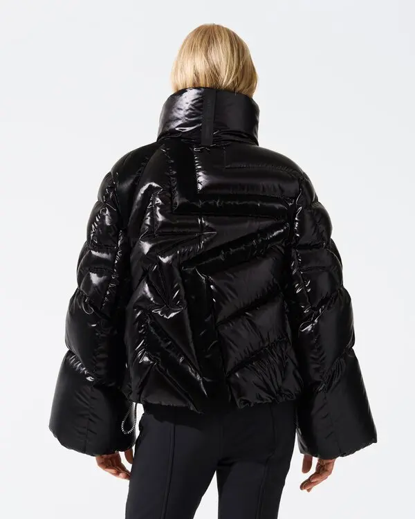 Perfect Moment Ariel Down Bomber Jacket - Black-liquid