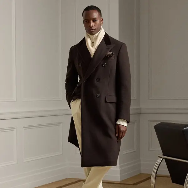 Ralph Lauren Hand-tailored Wool-cashmere Topcoat - Dark Luggage Brown