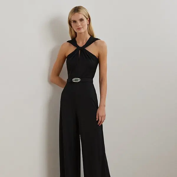 Ralph Lauren Belted Jersey Jumpsuit