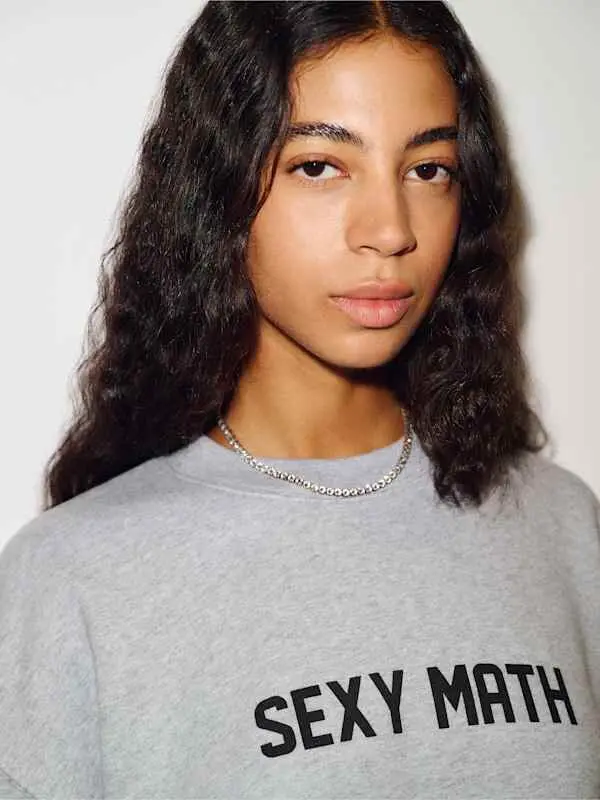REFORMATION Drew Vintage Oversized Crewneck Sweatshirt - Grey