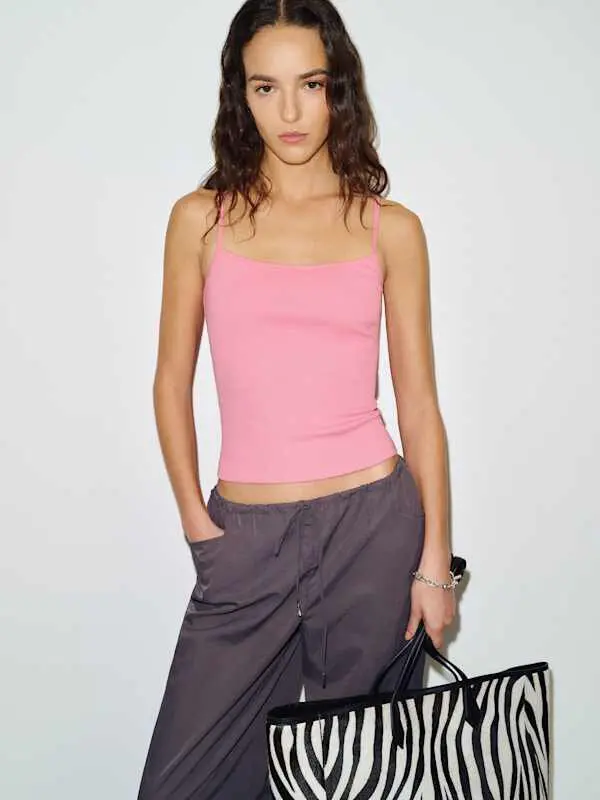 REFORMATION Avi Tank Top - Pink