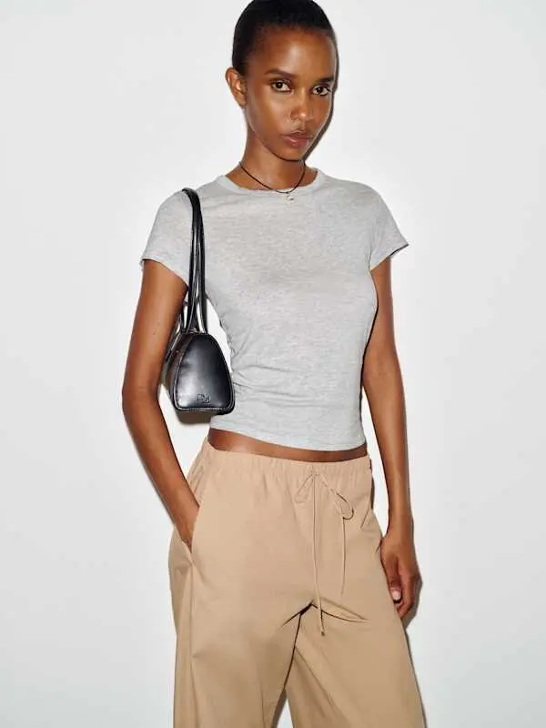 REFORMATION Slim T-shirt - Grey