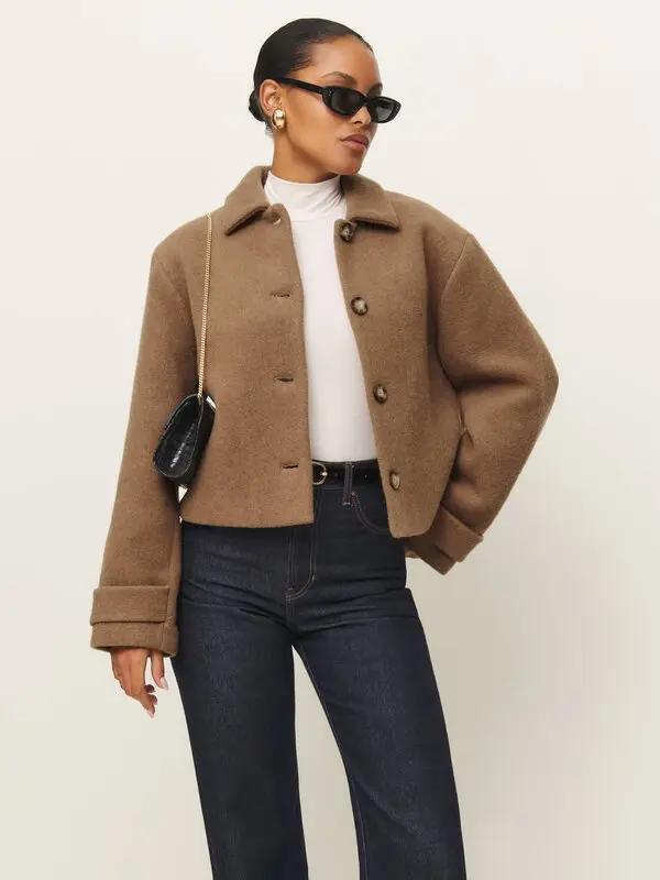 REFORMATION Enzo Relaxed Fit Jacket