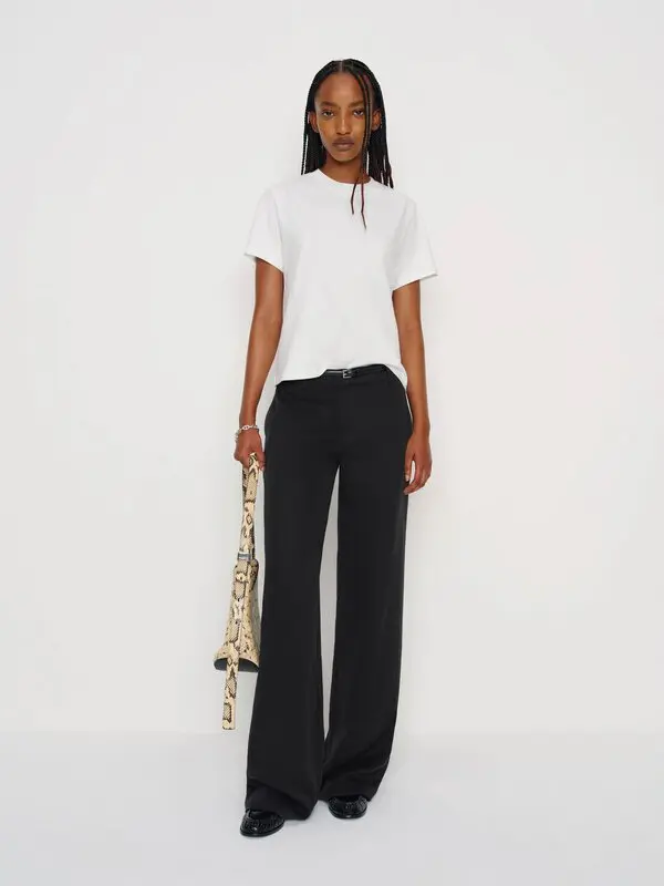 REFORMATION Rowan Crew T-shirt - Ivory