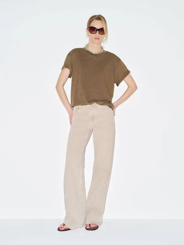 REFORMATION Liam Oversized T-shirt - Brown