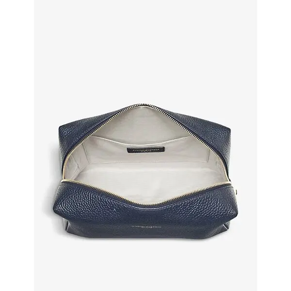ASPINAL OF LONDON Grained-leather Case - Navy
