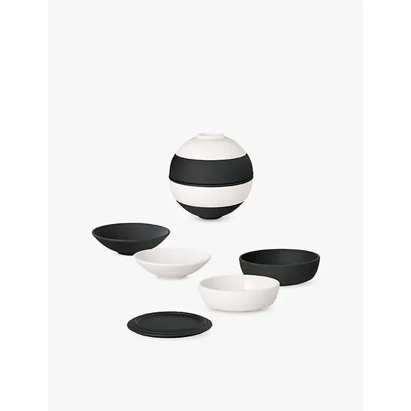 VILLEROY & BOCH Iconic La Boule Petite Stackable Five-piece Porcelain Set