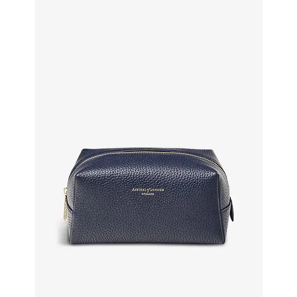 ASPINAL OF LONDON Grained-leather Case - Navy