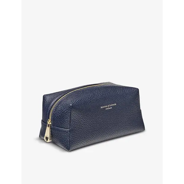 ASPINAL OF LONDON Grained-leather Case - Navy