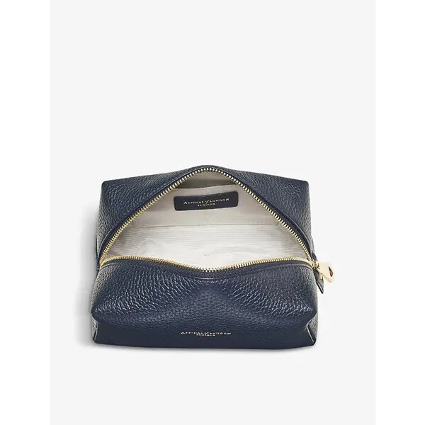 ASPINAL OF LONDON Grained-leather Case - Navy