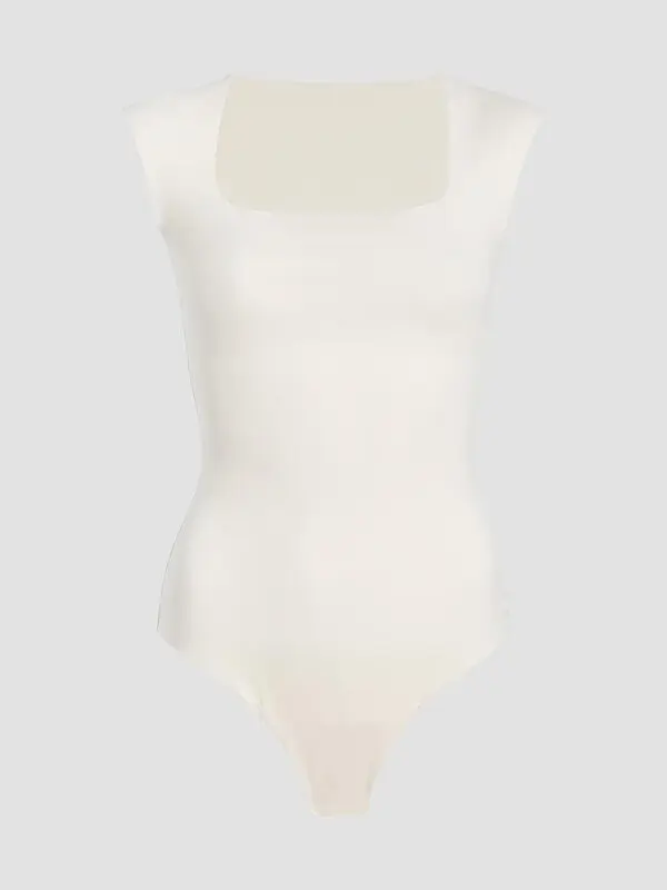 Commando Neoprene Cap-sleeve Bodysuit - Ivory