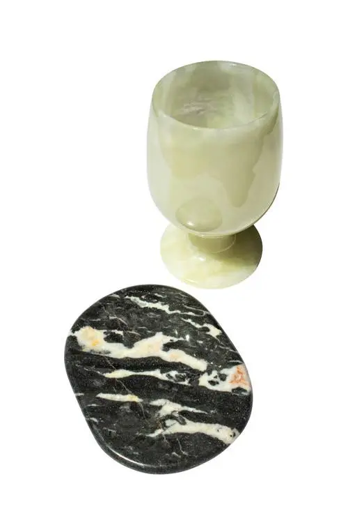SEREE Jade Stone Coaster - Black