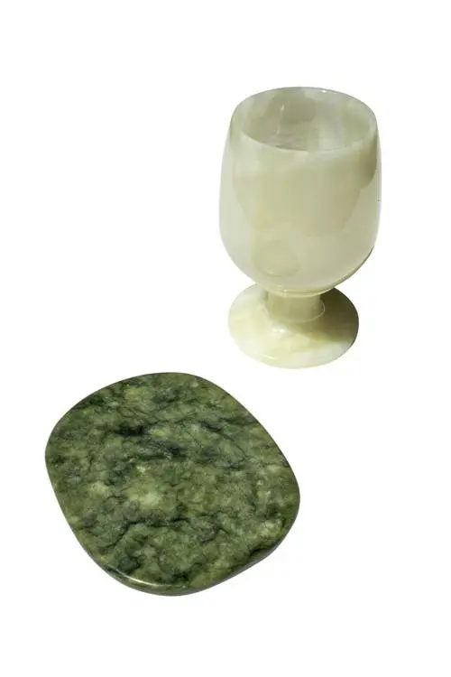 SEREE Jade Stone Coaster - Green