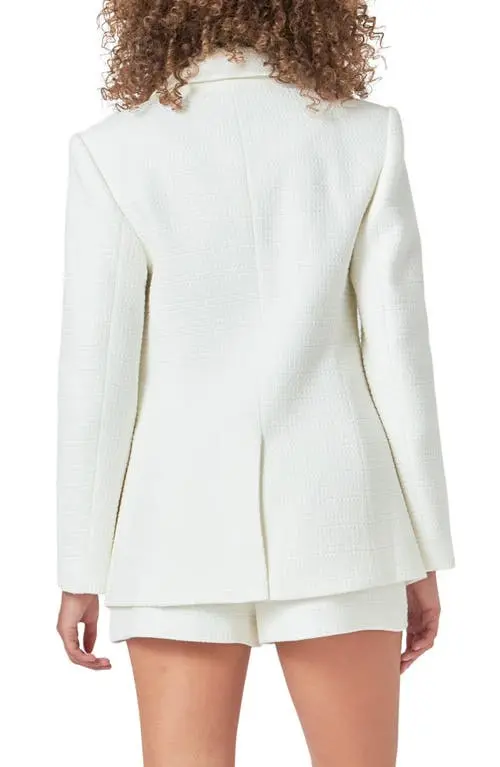 Endless Rose Tweed Double-breasted Blazer